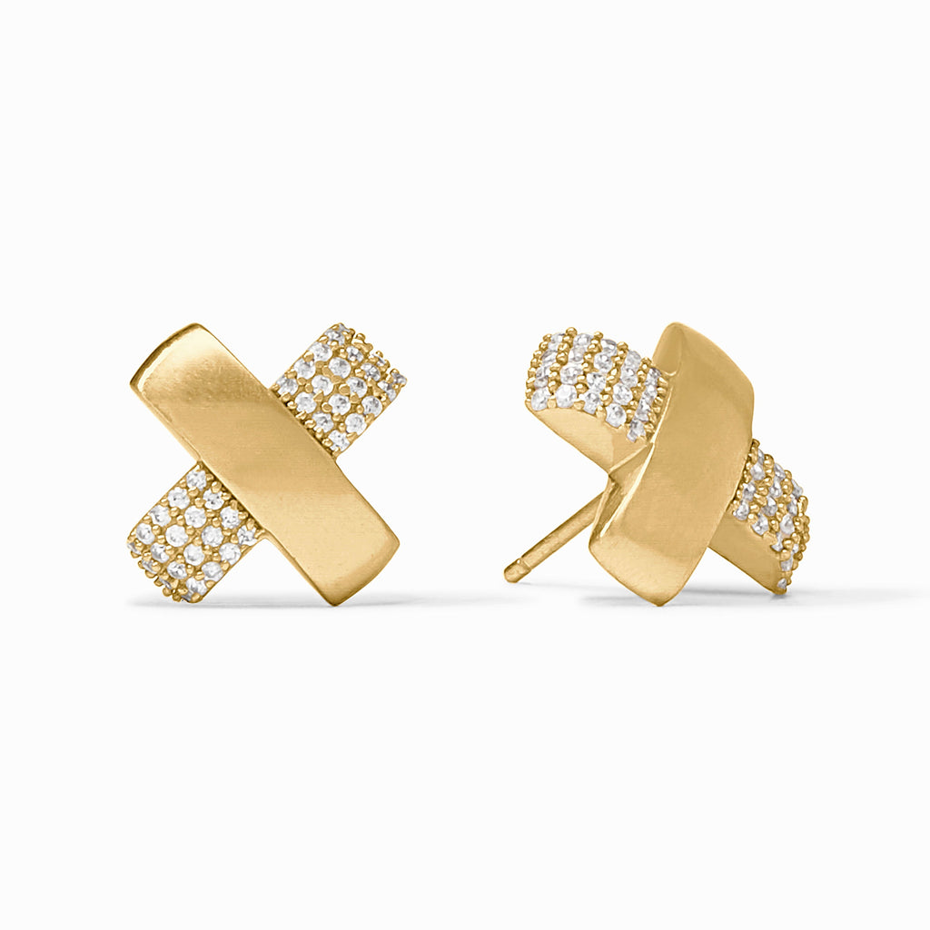Julie Vos Catalina X Pavé Stud Earring – Poppy's of Atlanta