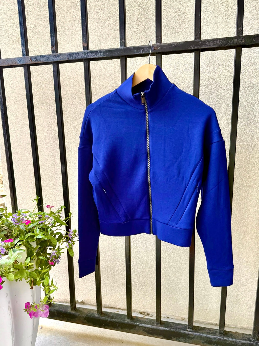 Spanx AirEssentials Track Jacket in Midnight Iris – Poppy's of Atlanta