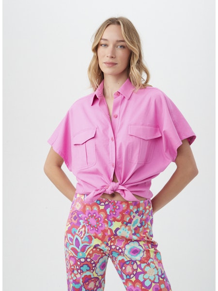Trina Turk Vara Top in Piazza Pink – Poppy's of Atlanta