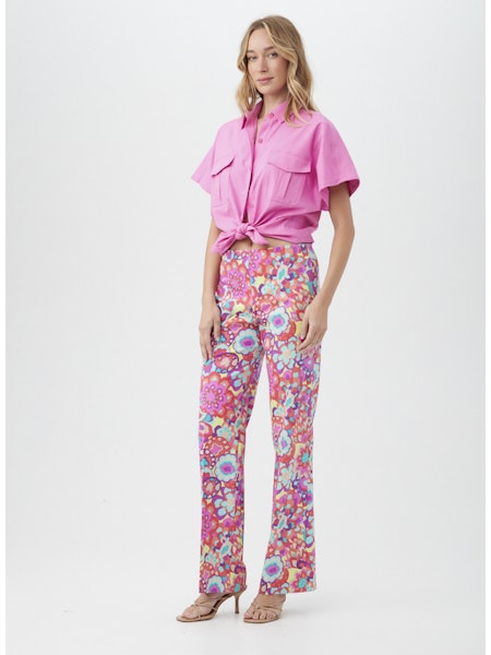 Trina Turk Vara Top in Piazza Pink – Poppy's of Atlanta