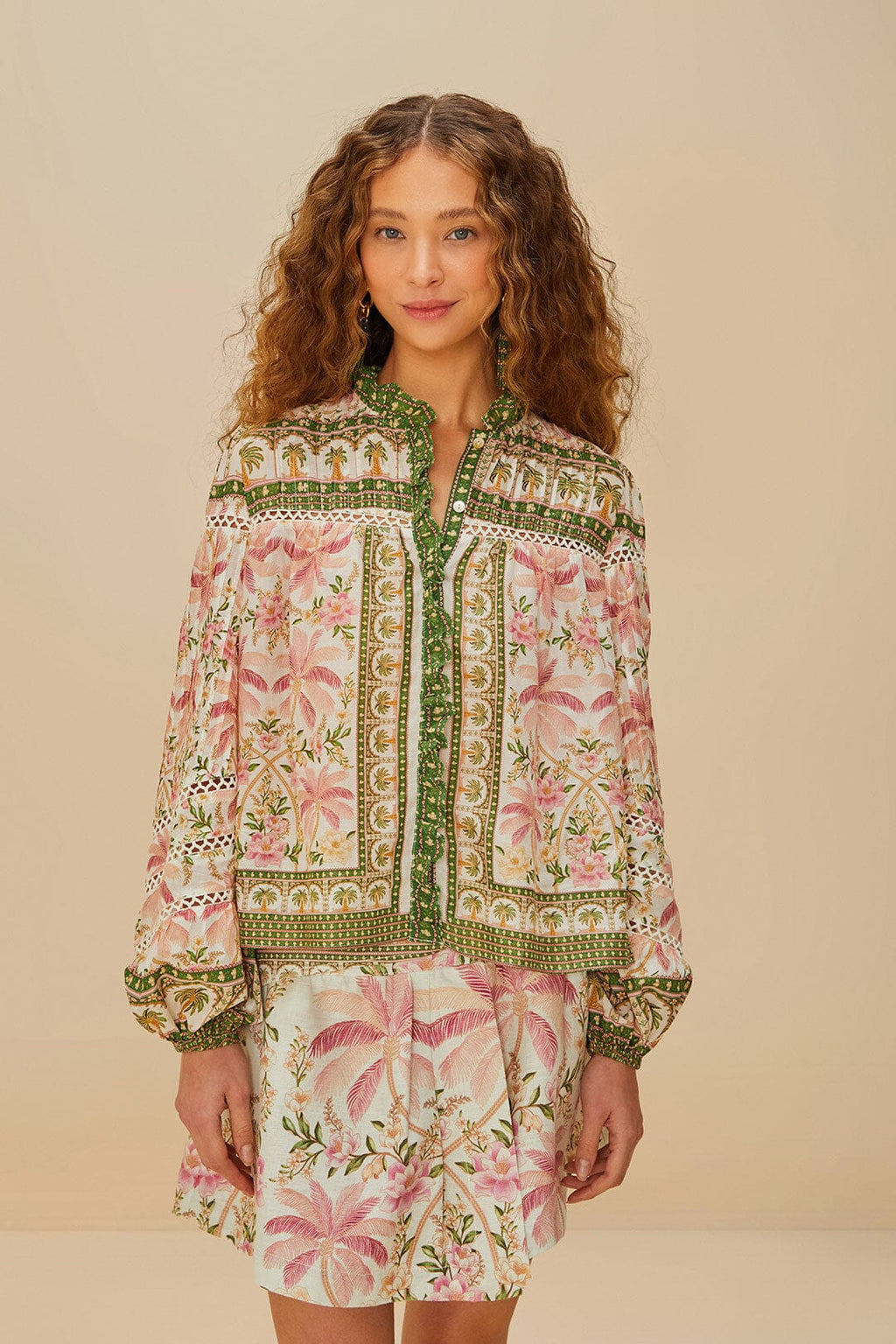 Farm Rio Palm Dream Blouse in Off White – Poppy's of Atlanta