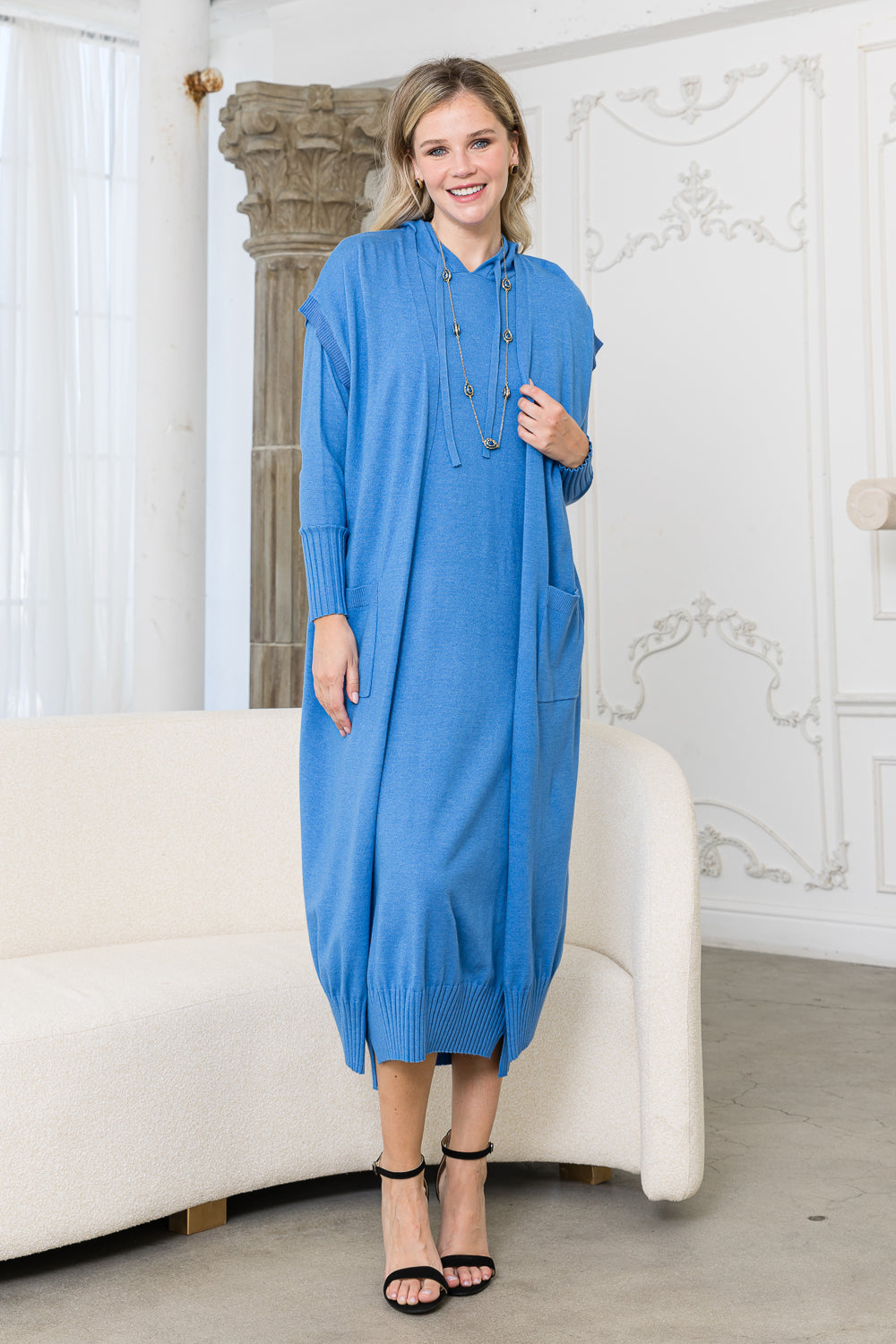 JOH Sarah Knit Vest in Blue – Poppy's of Atlanta