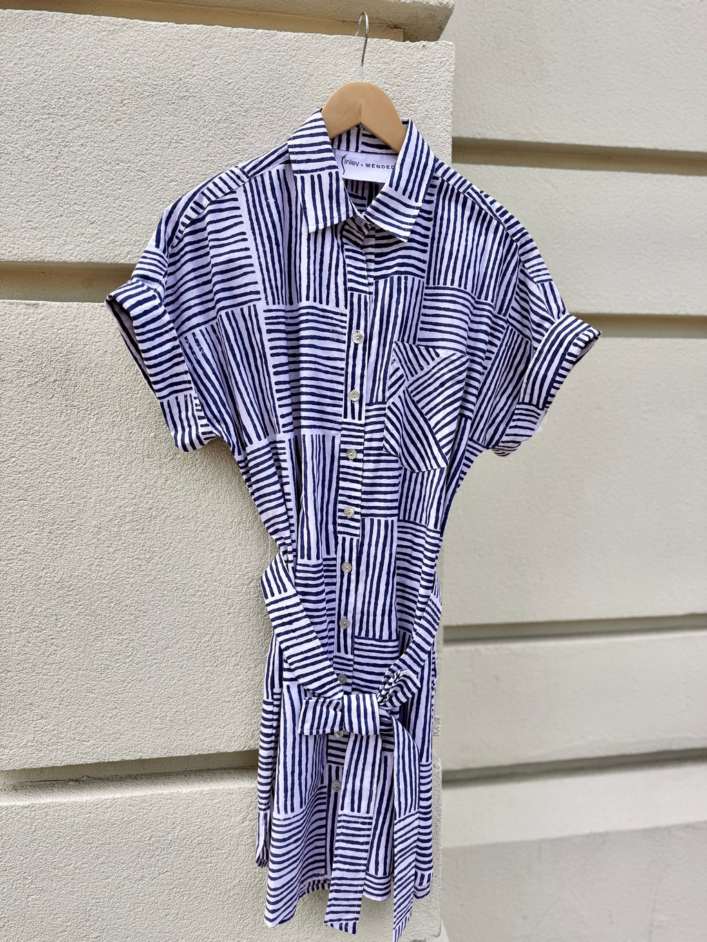 Finley Reese Dress in Blue and White Stripes – Poppy's of Atlanta