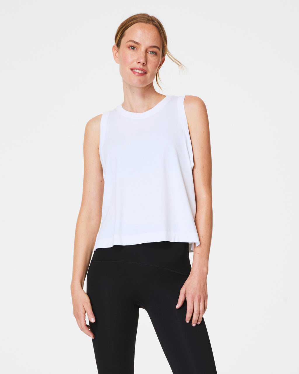 Spanx AirEssentials Flow Crew Tank Top in Vivid White – Poppy's of Atlanta