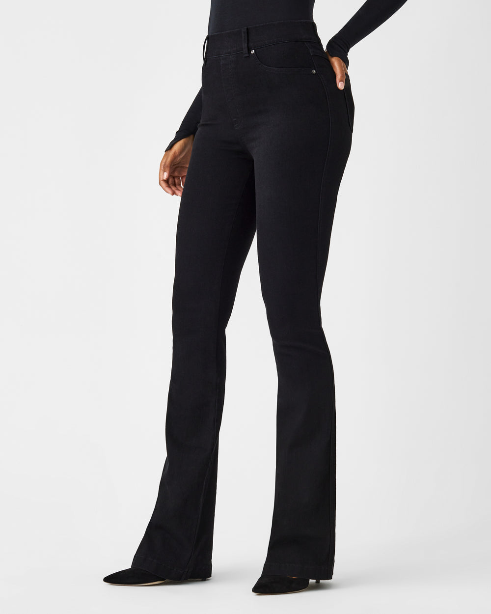 Spanx Classic Flare Jean in Clean Black – Poppy's of Atlanta